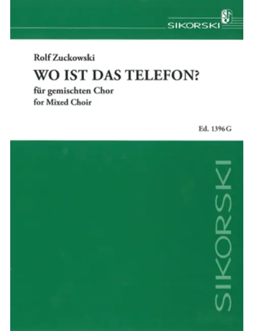 Wo ist das Telefon? für gemischten Chor
